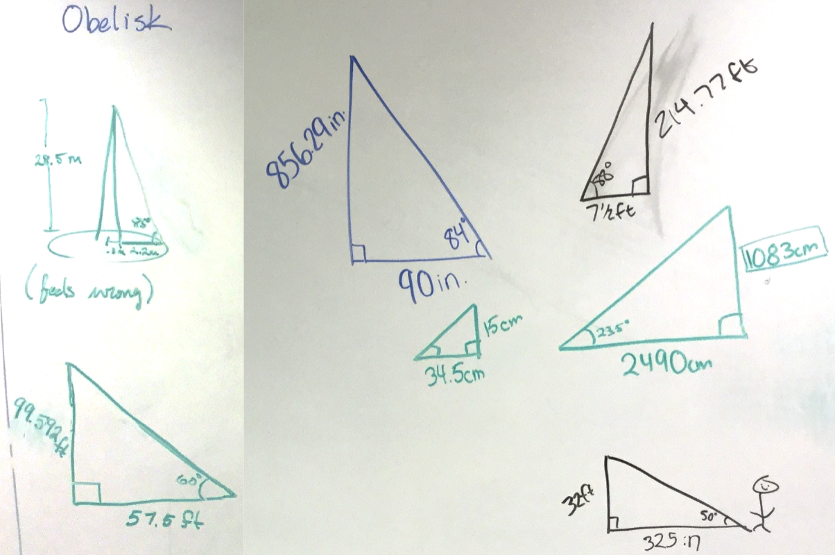 Solved Pick three of these triangles and say what went | Chegg.com
