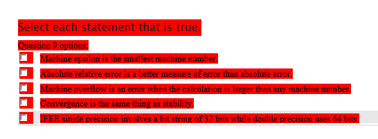 Solved Select each statement that is true. A rule of thumb | Chegg.com