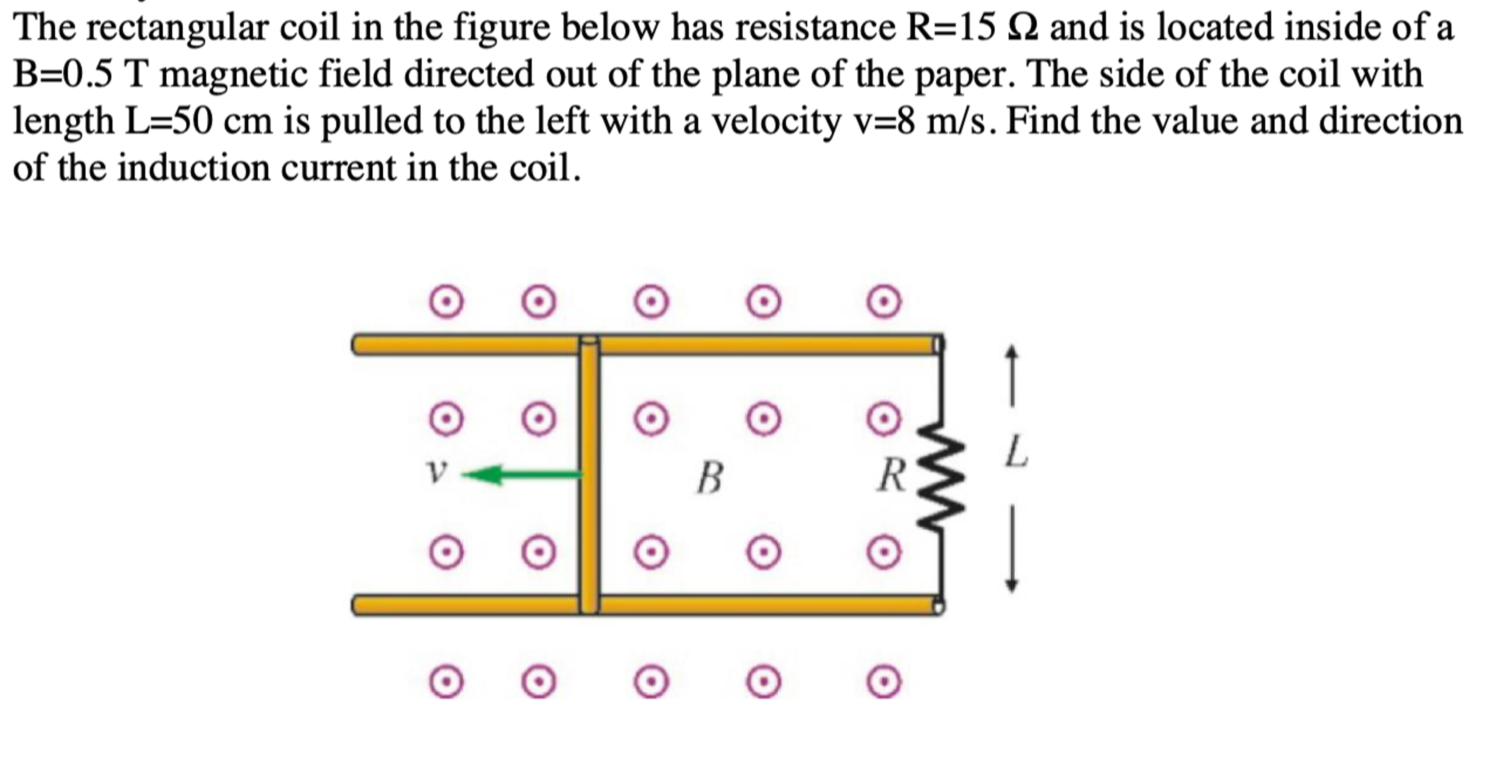 Solved The rectangular coil in the figure below has | Chegg.com