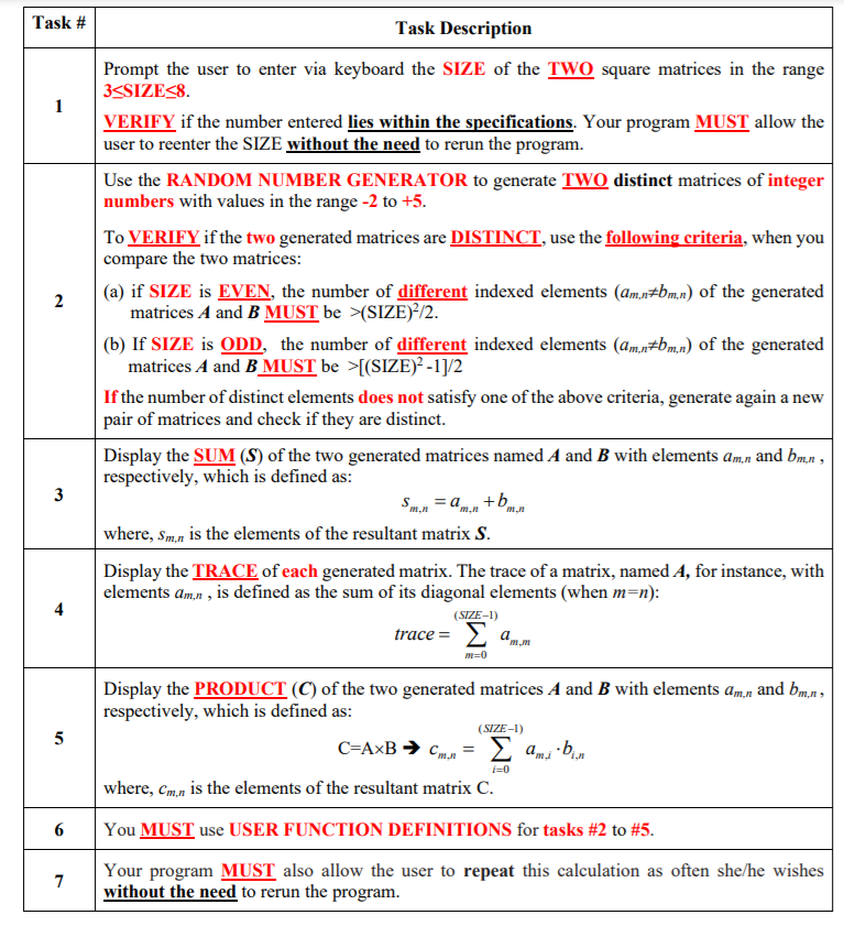 Solved Write (also compile and execute) a complete C program | Chegg.com