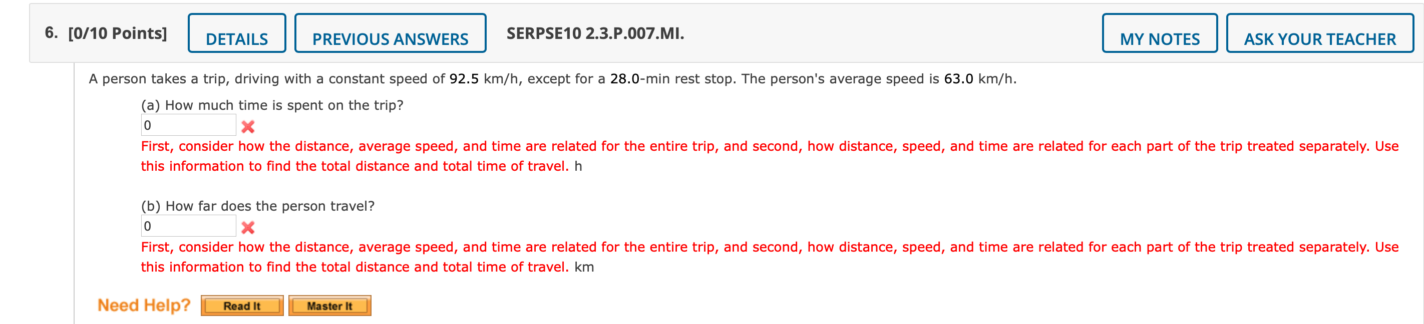 Solved 6. [0/10 Points] DETAILS PREVIOUS ANSWERS SERPSE10 | Chegg.com