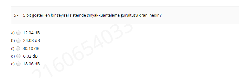 Solved What is the signal-to-quantization noise ratio in a 5 | Chegg.com