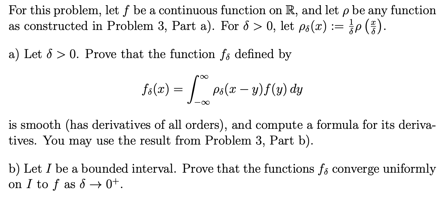 Solved For this problem, let f be a continuous function on | Chegg.com