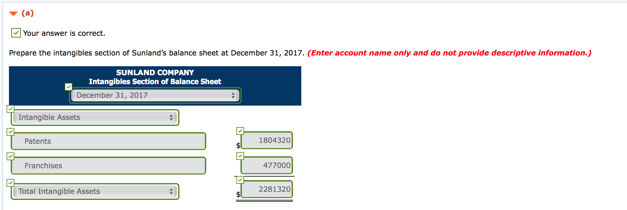 Solved Exercise 12-8 (Part Level Submission) Sunland Company | Chegg.com