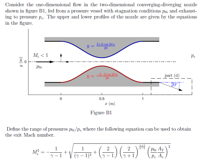 Consider the one-dimensional flow in the | Chegg.com