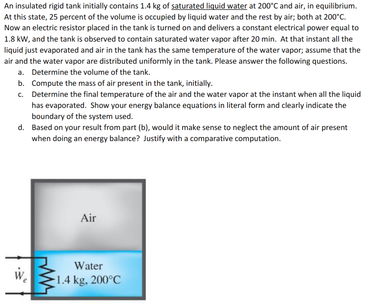 Solved An insulated rigid tank initially contains 1.4 kg of | Chegg.com