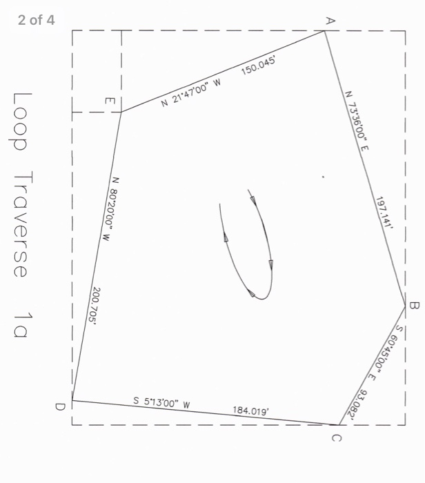 Solved Basic surveying. Using a traverse | Chegg.com