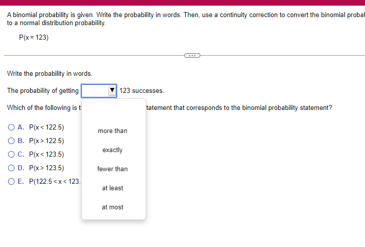 Solved A binomial probability is given. Write the | Chegg.com