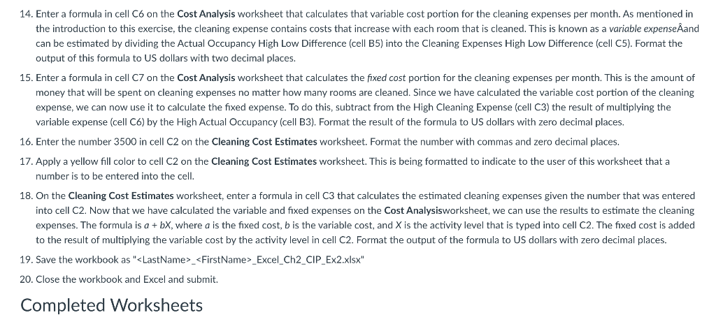 Hotel Management Cost Analysis position at a large | Chegg.com