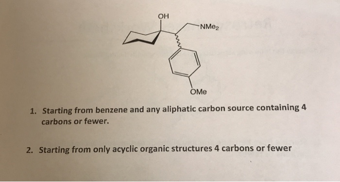 Solved Starting from benzene and any aliphatic carbon source | Chegg.com