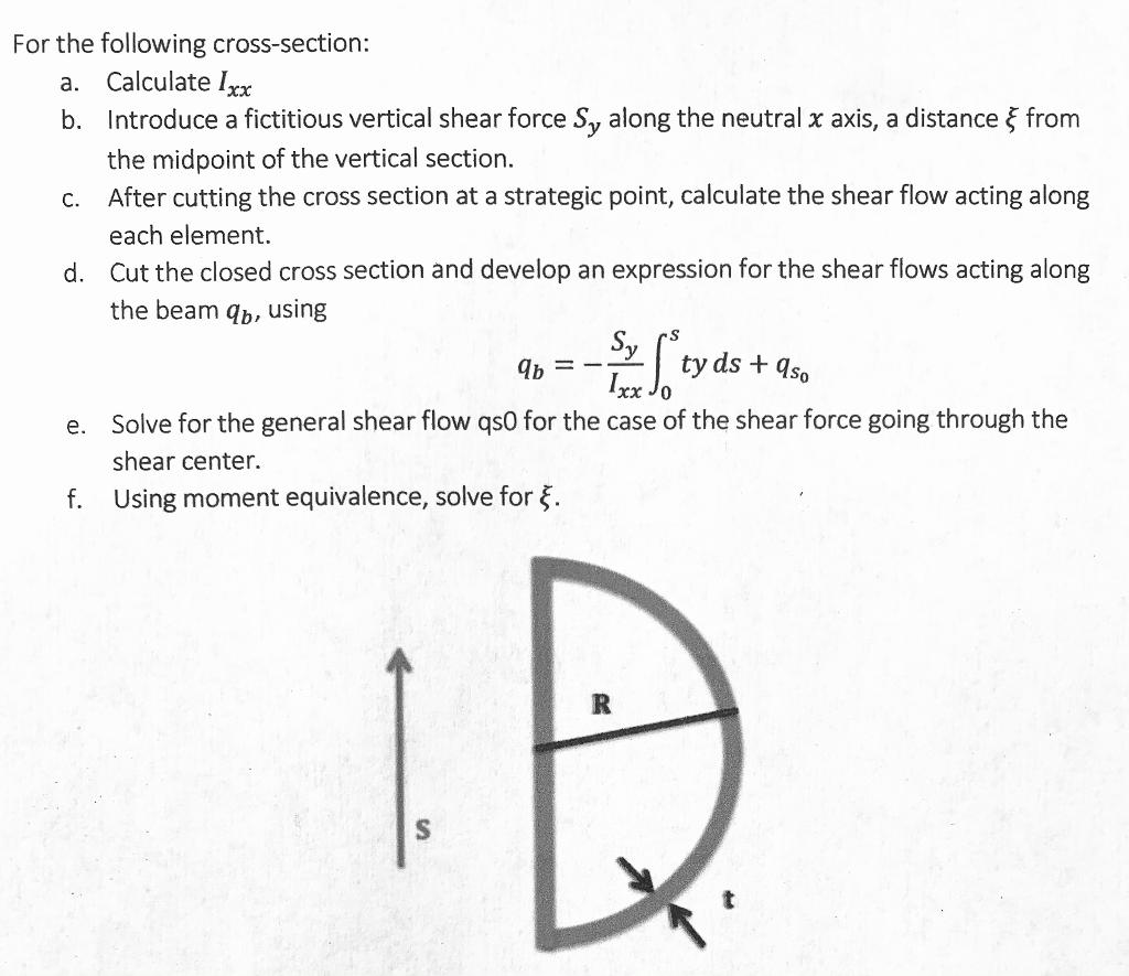 For the following cross-section: a. Calculate Ixx b. | Chegg.com