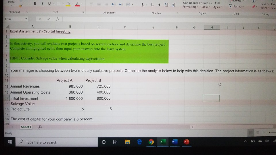 Solved Delete Paste Conditional Format as Cell Formatting | Chegg.com