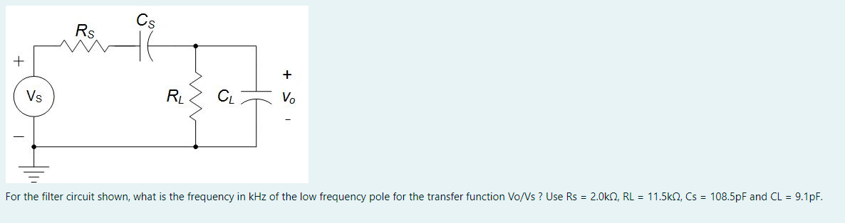 Solved What is the value of the transconductance gain in | Chegg.com