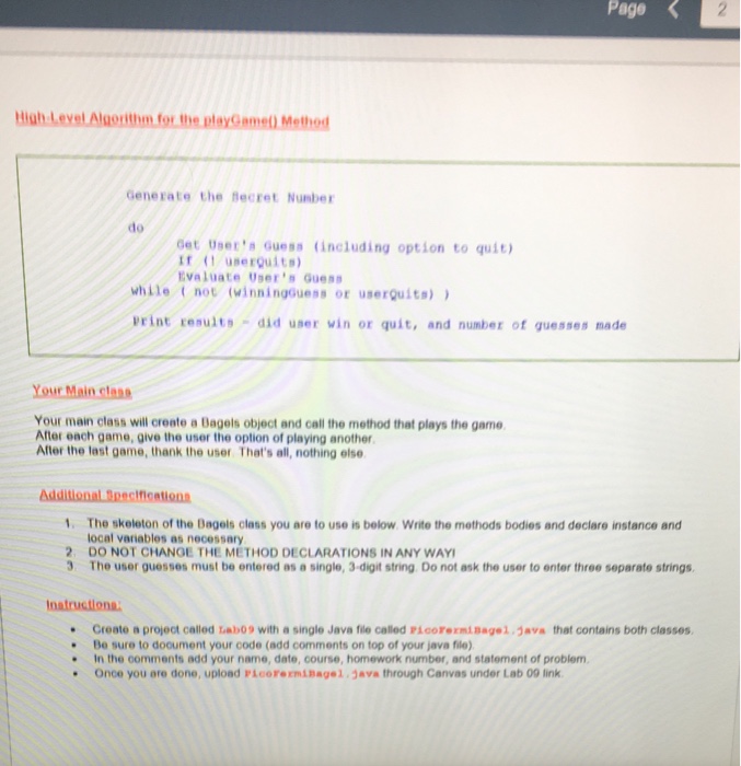 Solved This is for Java please follow the instructions this | Chegg.com