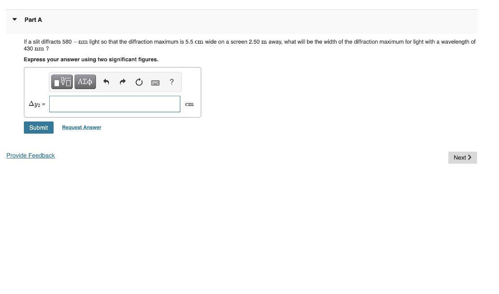 Solved If a slit diffracts 580−nm light so that the | Chegg.com