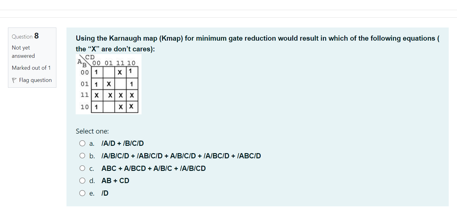 Solved Using the Karnaugh map (Kmap) for minimum gate | Chegg.com