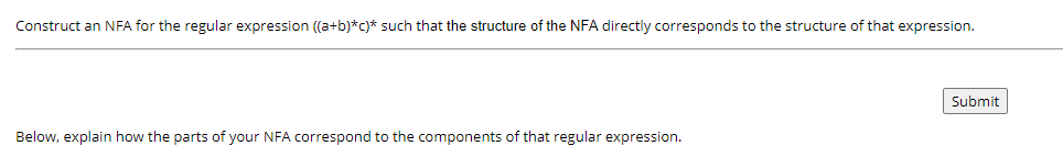 Solved Construct An Nfa For The Regular Expression 9486