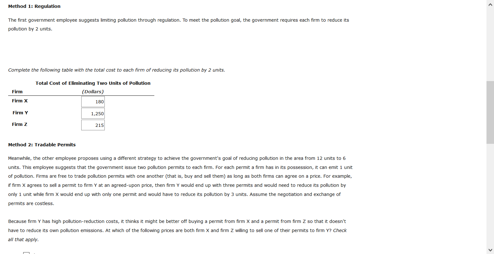 Solved 5. Correcting for negative externalities - Regulation | Chegg.com