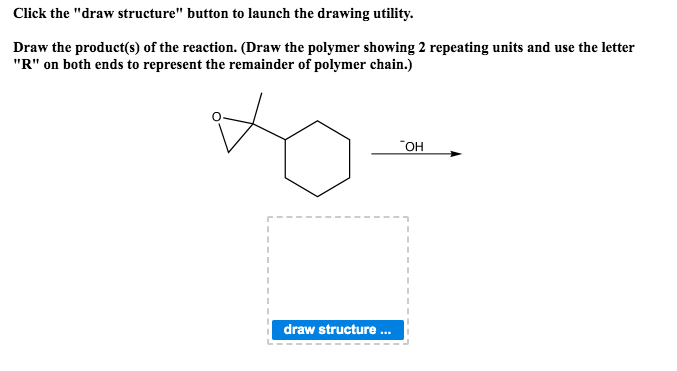 Solved Click the "draw structure" button to launch the | Chegg.com