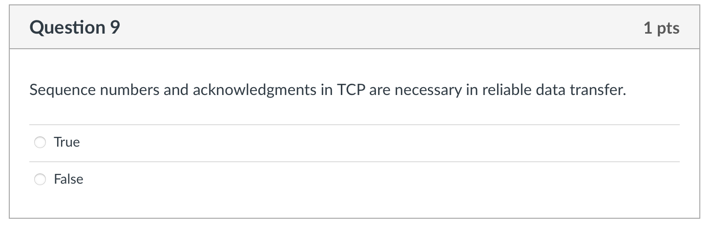Solved TCP connection is A virtual circuit Is part of | Chegg.com