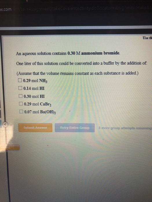 Solved Use the Ref An aqueous solution contains 0.22 M | Chegg.com