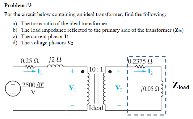 Solved Problem #3 For the circuit below containing an ideal | Chegg.com