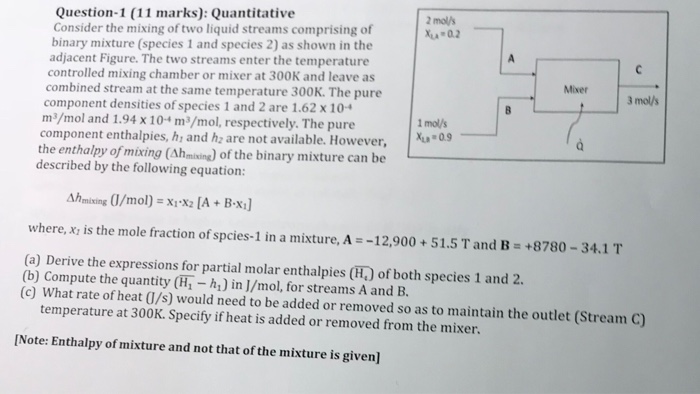 Question-1 (11 marks): Quantitative Consider the | Chegg.com