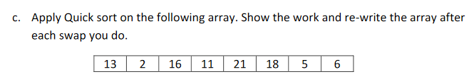 Solved Consider the Quick Sort algorithm: ALGORITHM | Chegg.com