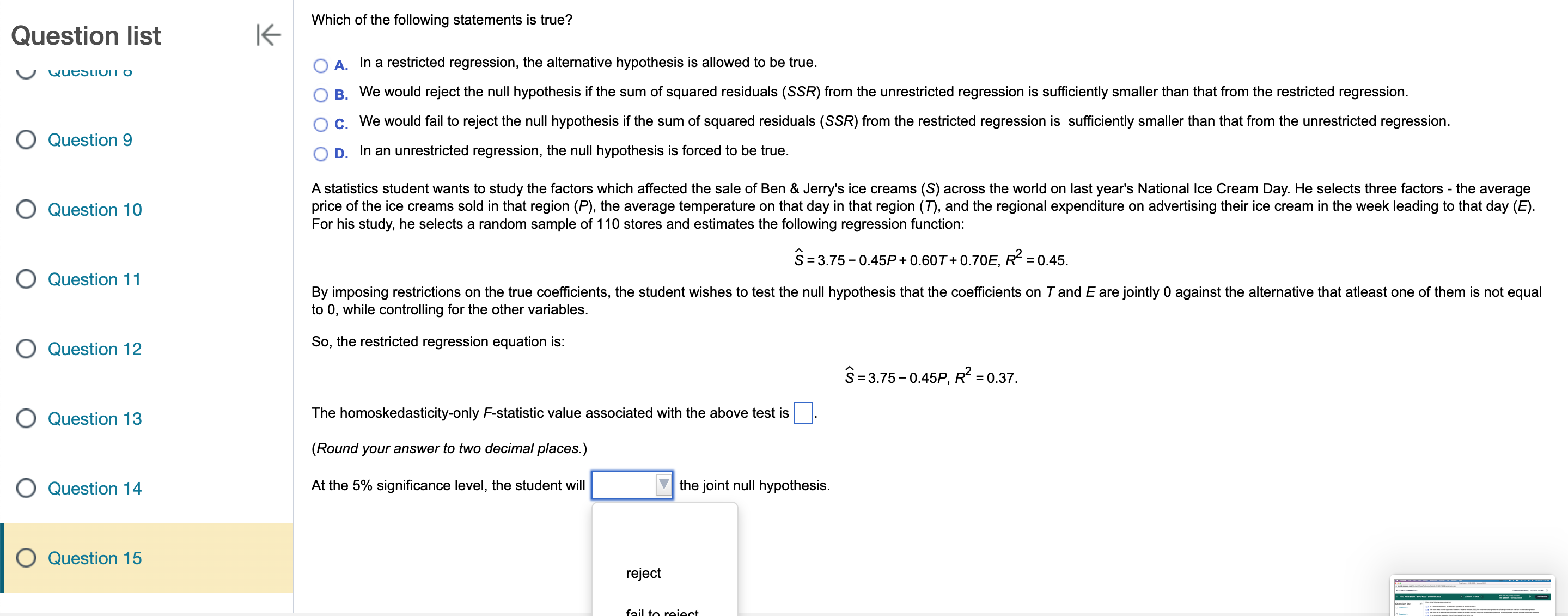 Solved Question list Question 9 Question 10 Question 11 | Chegg.com