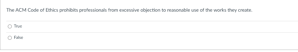 Solved The ACM Code of Ethics includes a positive obligation | Chegg.com