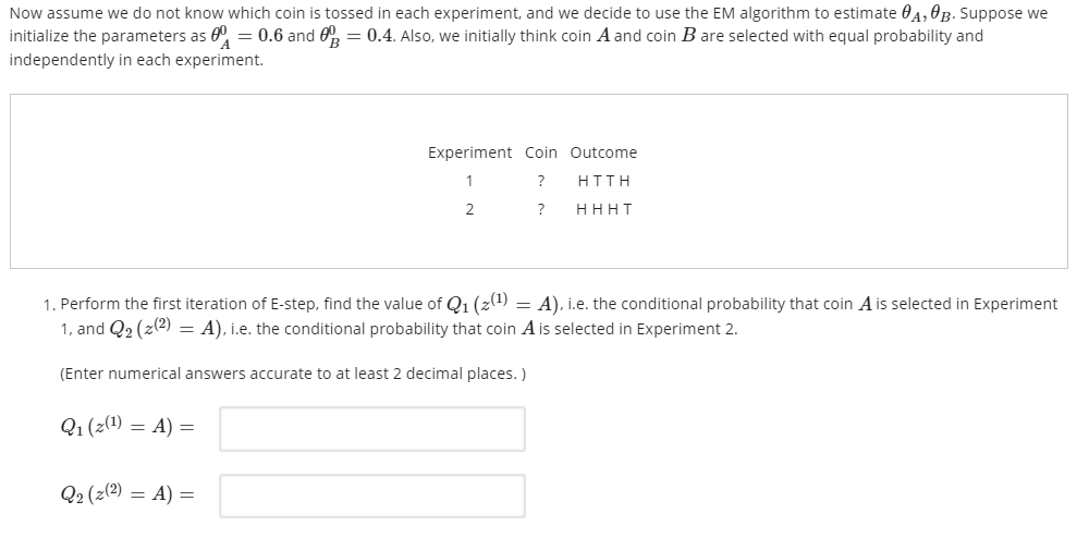 Solved Recall the Expectation-Maximization (EM) algorithm | Chegg.com
