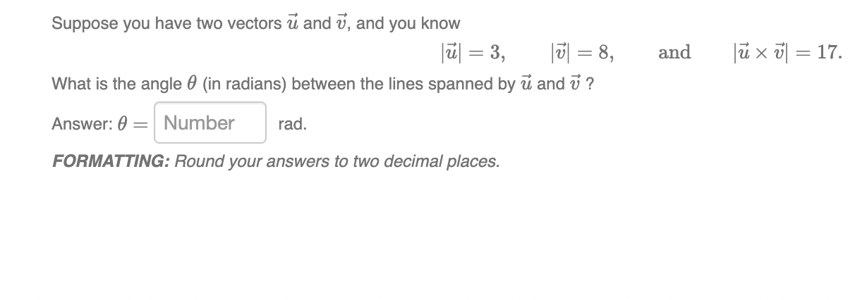 Solved Suppose you have two vectors u and v, and you know | Chegg.com