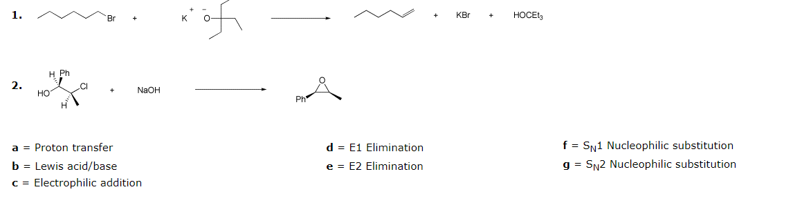 Solved 1. +H2O 2. CF3CO2H at O∘ = Proton transfer d = E1 | Chegg.com