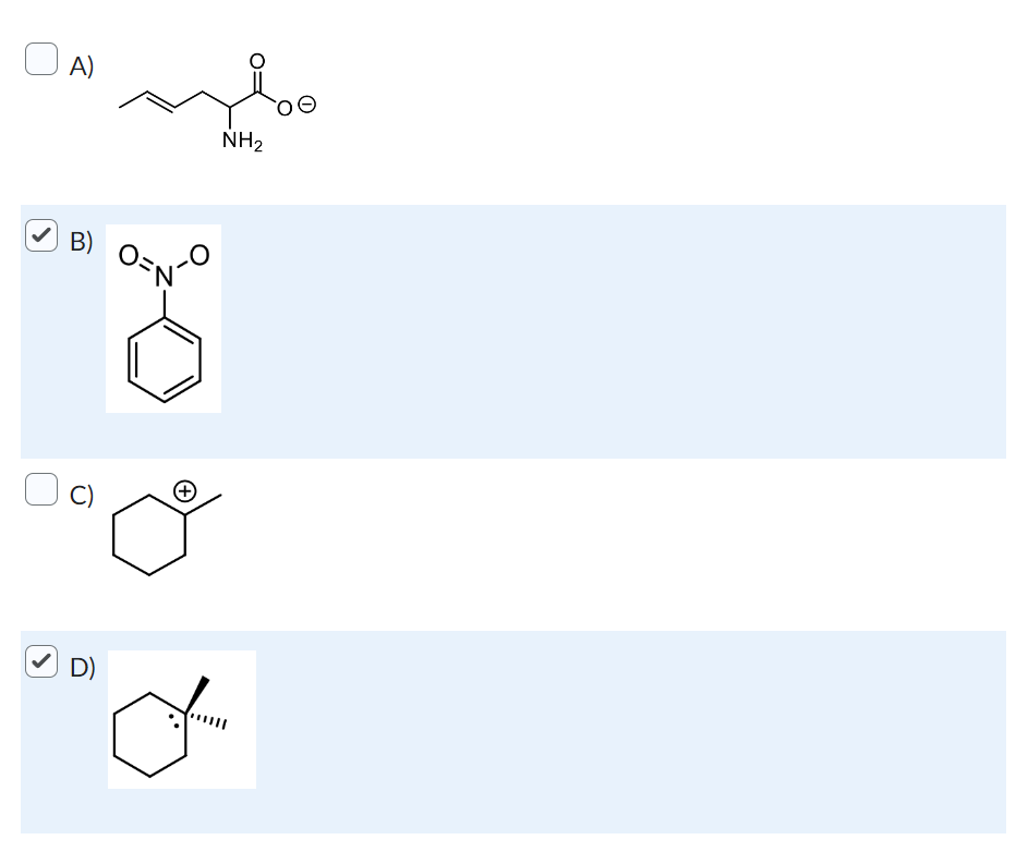 Solved Which of the structures below are drawn incorrectly | Chegg.com
