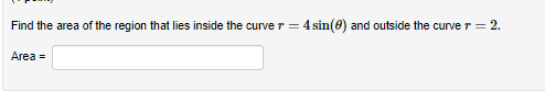 Solved Note: the answer is not 8pi/3 - 6sqrt3, or 8pi/3 - | Chegg.com