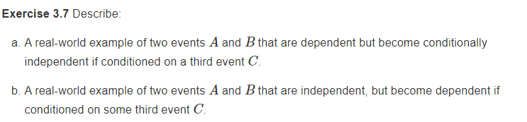 Solved Exercise 3.7 Describe: a. A real-world example of two | Chegg.com