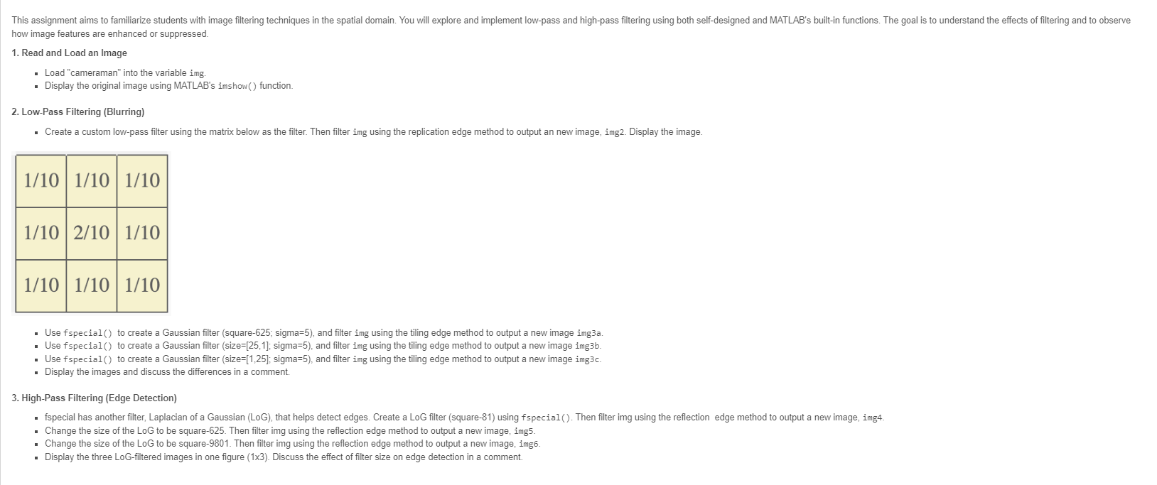 Solved Solve this HW in MATLAB and consider what it is | Chegg.com
