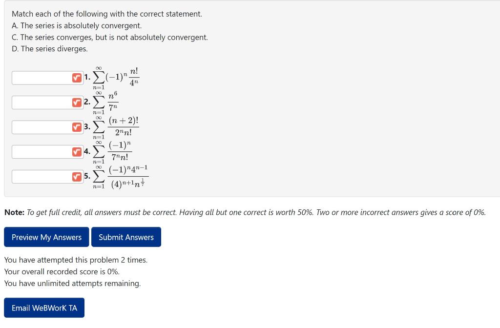 Solved Match each of the following with the correct | Chegg.com