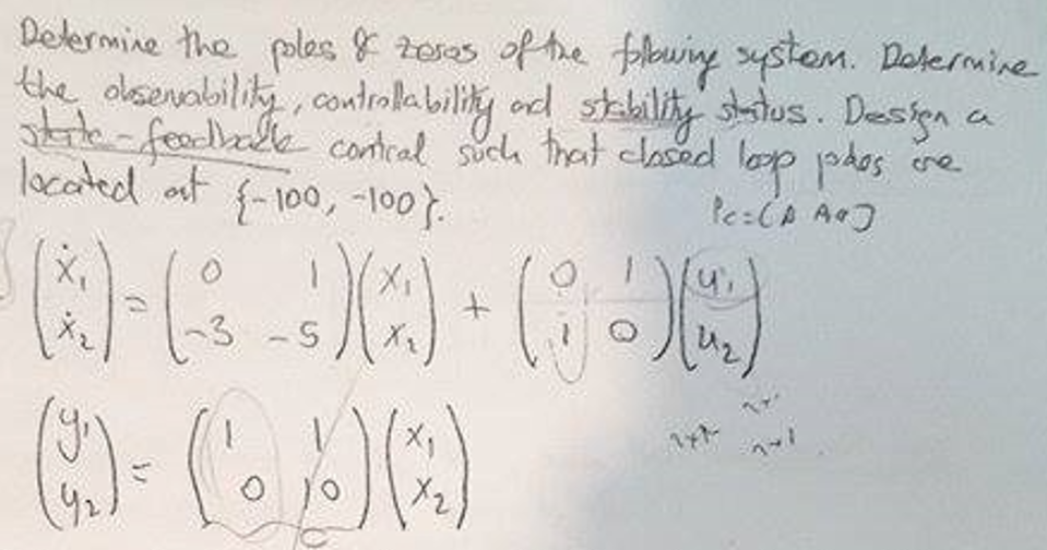 Solved Determine the ples & zosas of the following system. | Chegg.com