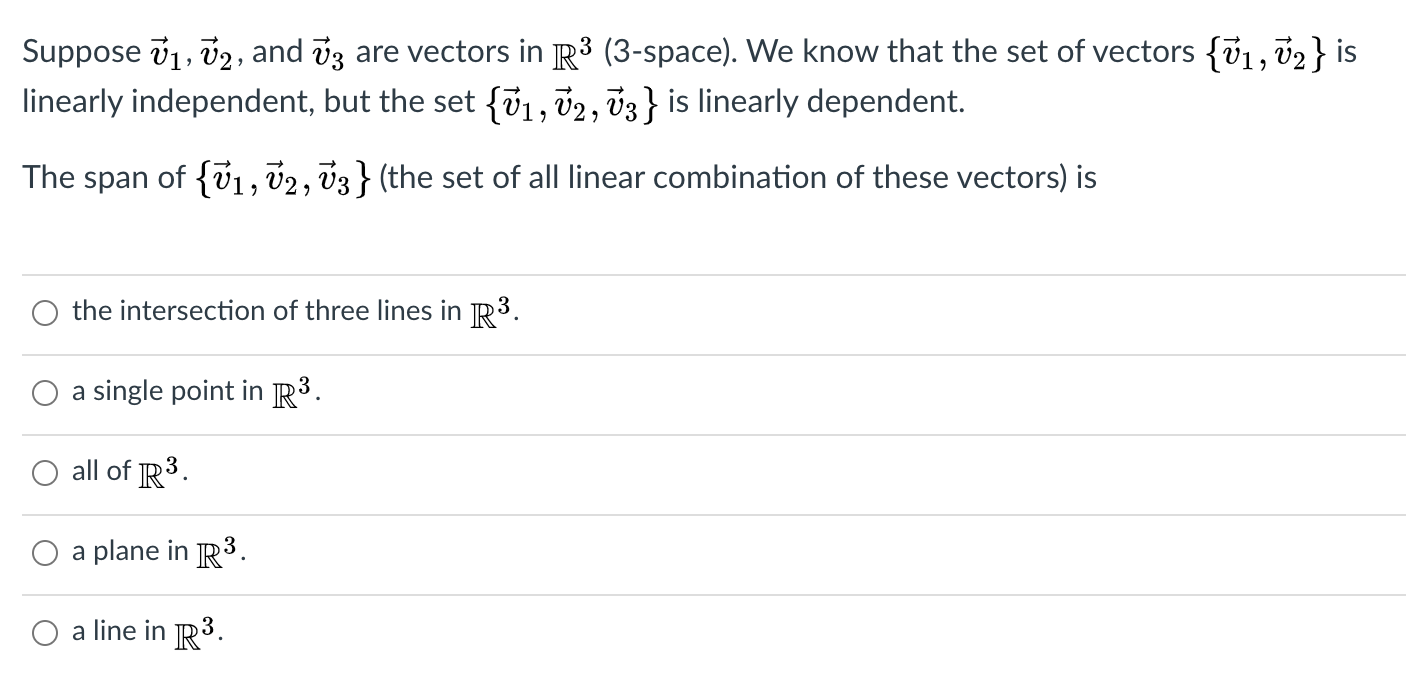 Solved Suppose ū1, 72, and 73 are vectors in R3 (3-space). | Chegg.com