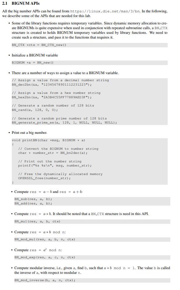 2.1 BIGNUM APIs All the big number APIs can be found | Chegg.com 2.1 BIGNUM APIs All the big number APIs can be found | Chegg.com
