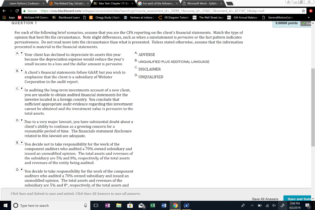 Accounting Archive | June 02 2018 | Chegg.com