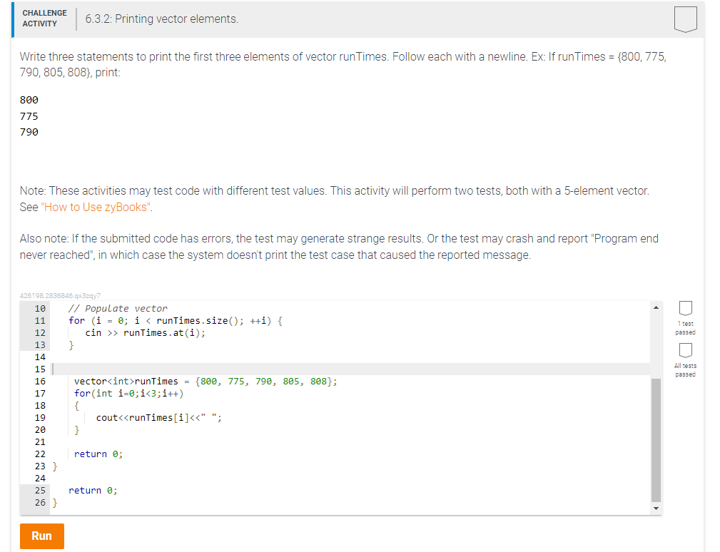 Solved \begin{tabular}{l|l} CHALLENGEE ACTIVITY & 6.3.2: | Chegg.com