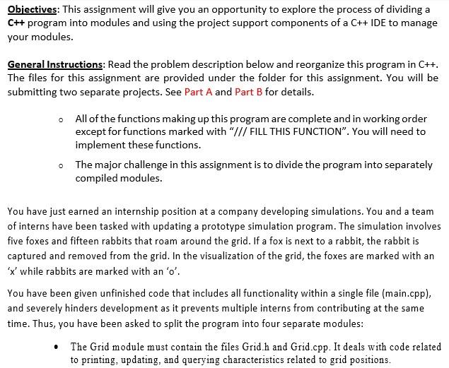 Objectives: This assignment will give you an | Chegg.com