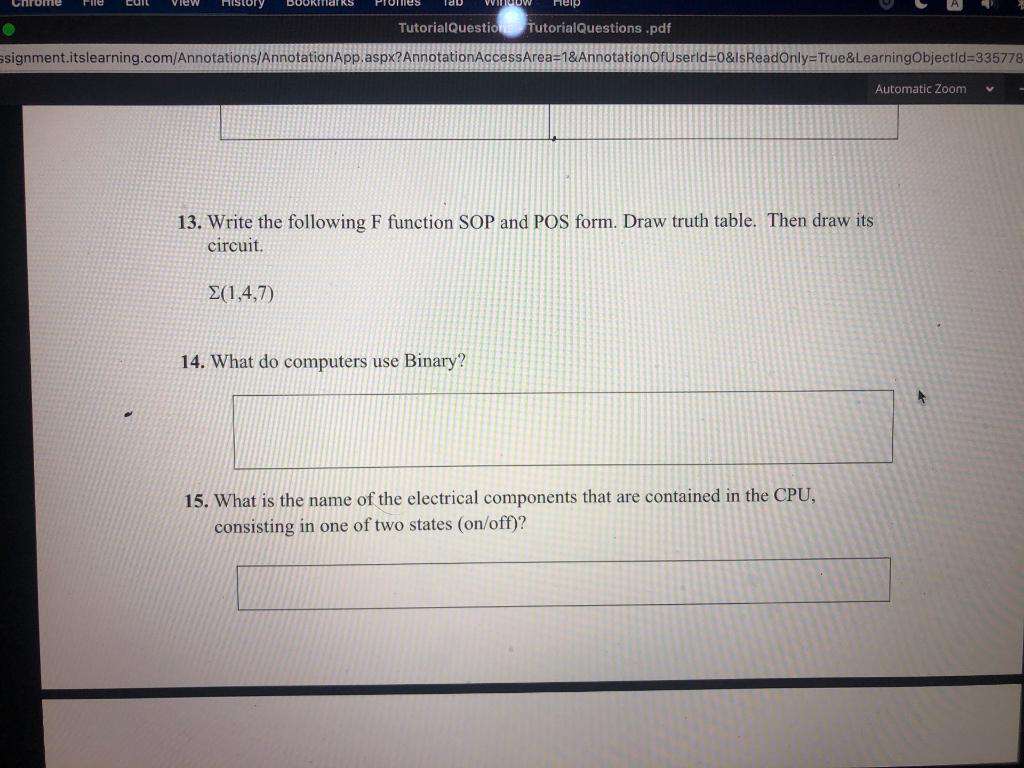 Solved 13. Write the following F function SOP and POS form. | Chegg.com