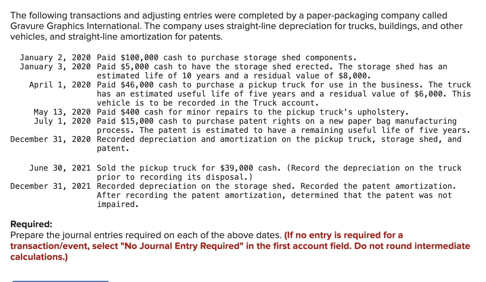 Solved The following transactions and adjusting entries were | Chegg.com