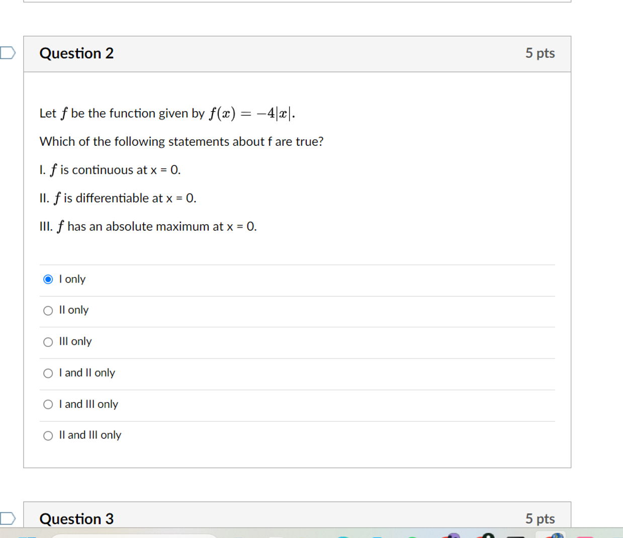 Solved Question 2Let f ﻿be the function given by | Chegg.com