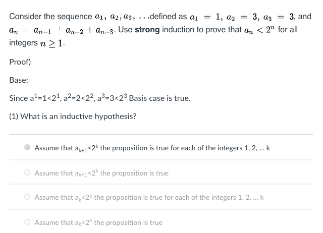 Solved 3, 03 Consider the sequence ai, a2, a3, ...defined as | Chegg.com
