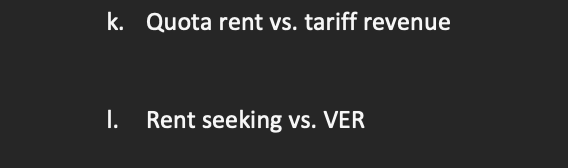 Solved 2. Distinguish between the following terms k. Quota | Chegg.com