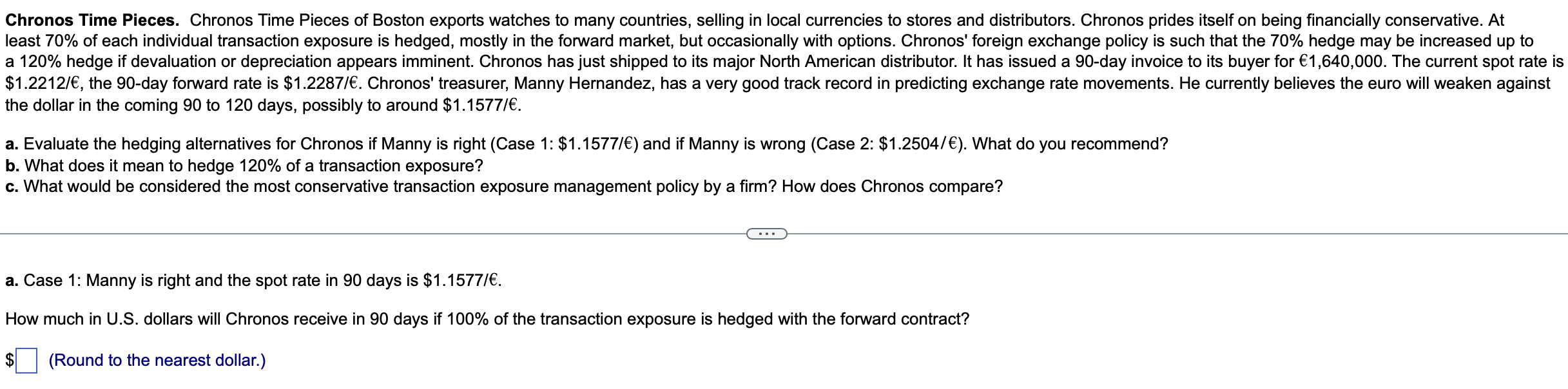 Solved Chronos Time Pieces. Chronos Time Pieces of Boston | Chegg.com